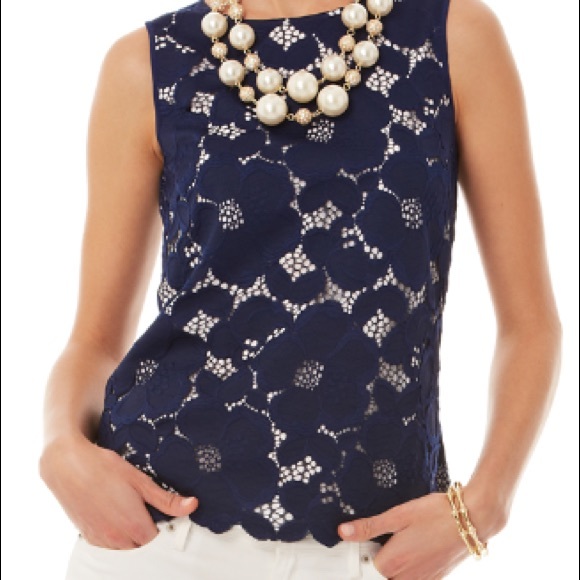 Lilly Pulitzer | Tops | Iona Lace Top Lily Pulitzer | Poshmark